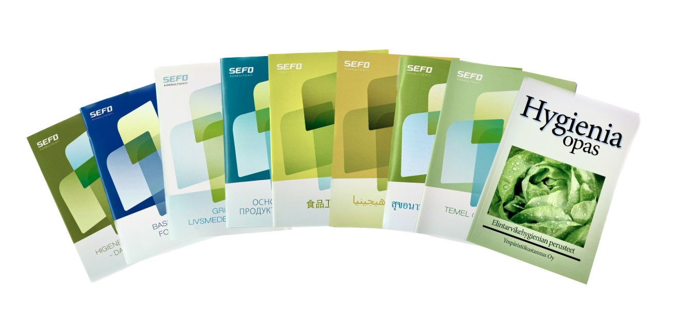 Books for preparing for the Hygiene Passport test in multiple languages