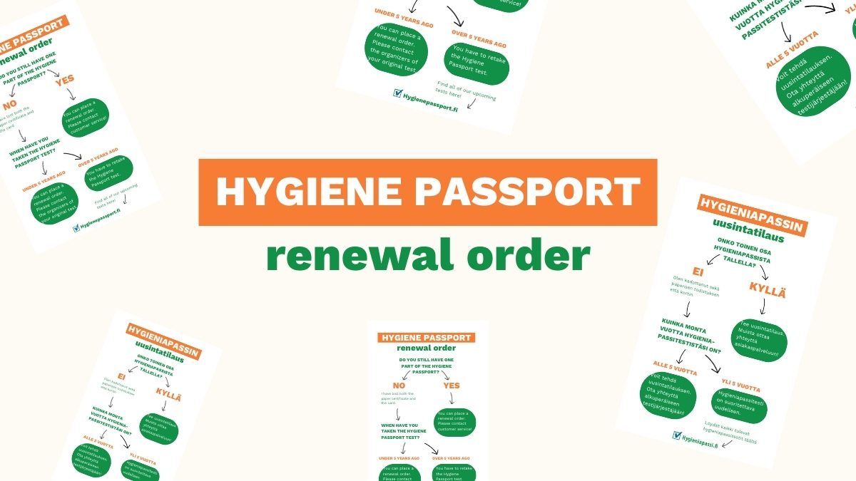 Can't find your Hygiene Passport? | How to reorder